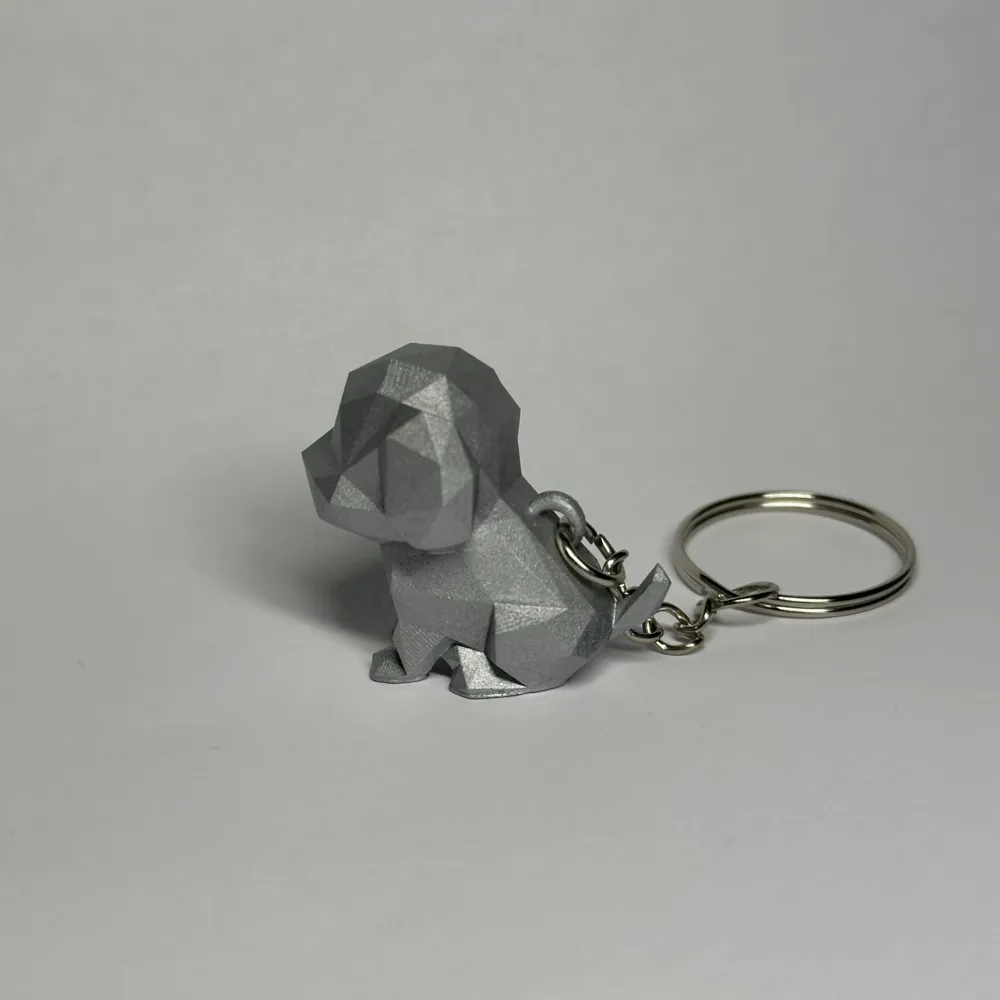 Low Poly Puppy keychain Remixed by Immax - MakerWorld