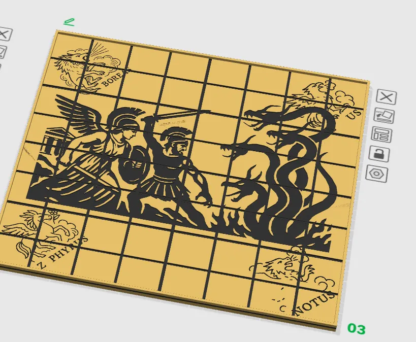 Ancient Greek chess by lorddrakkonbe MakerWorld: Download Free 3D Models