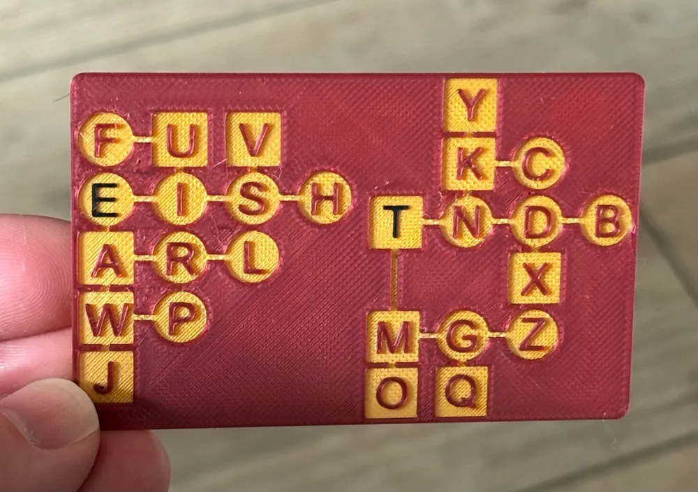 Morse Decoding And Learning Card, No AMS Needed by machtrim - MakerWorld