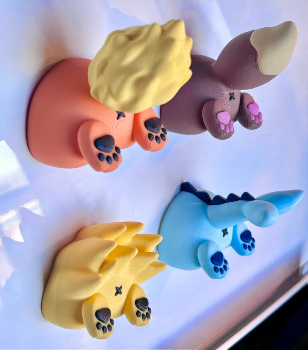 Pokemon Bums Magnet Eeveelutions Collection - Free 3D Print Model ...