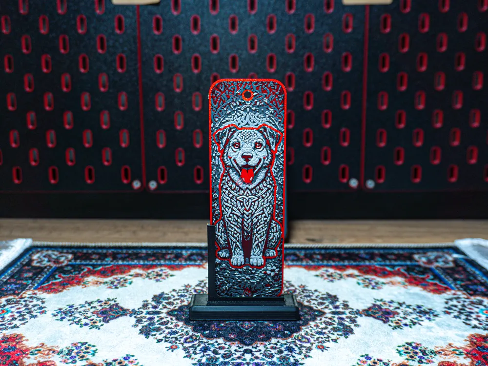 Celtic Knot Dog Bookmark - Free 3D Print Model - MakerWorld