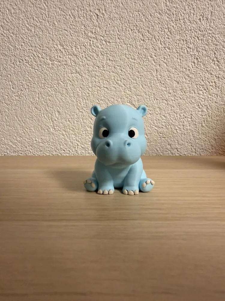 Cute Tiny Hippo - Free 3D Print Model - MakerWorld