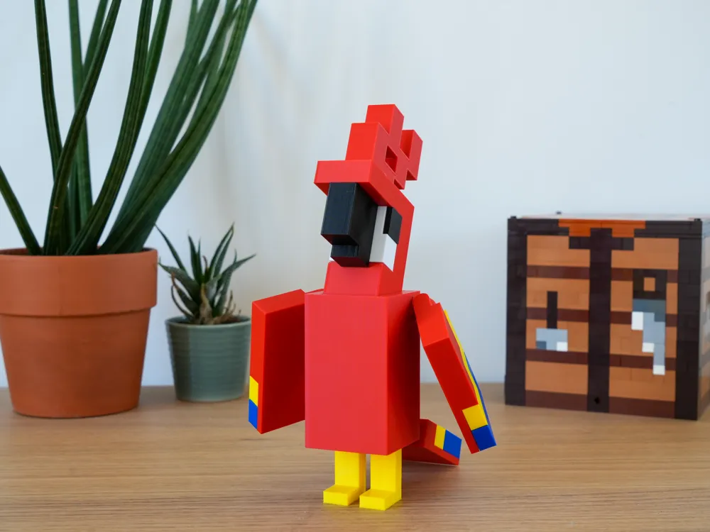 Parrot Minecraft - Free 3D Print Model - MakerWorld