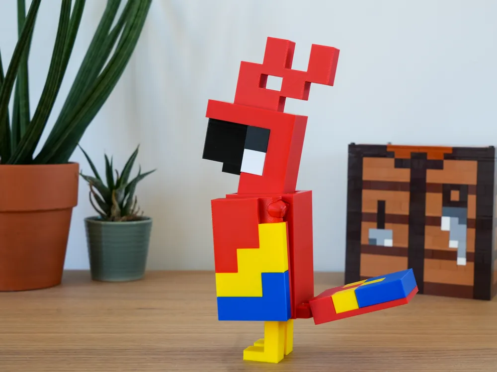 Parrot Minecraft - Free 3D Print Model - MakerWorld