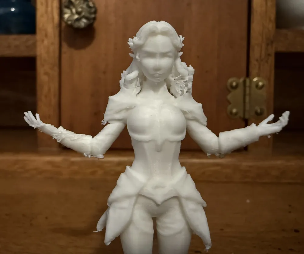 Female Elven Mage Warrior by Scott MakerWorld: Download Free 3D Models