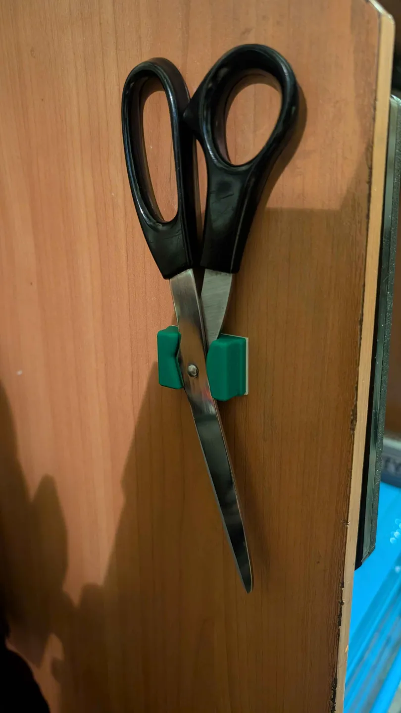 Magnetic Scissors Holder With Tesa Tape Mount by michu293 - MakerWorld