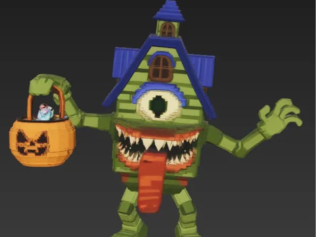 Steal a Brainrot|La Casa Boo - Free 3D Print Model - MakerWorld