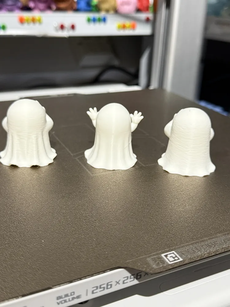 Halloween Ghost Trio, Single, Multi Colour & Mini - Free 3D Print Model ...