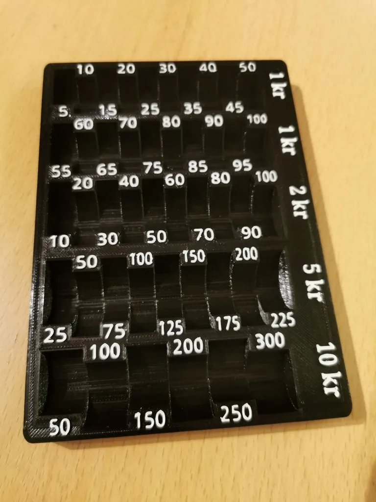 Coin holder/counter SEK swedish coins by CherrysCollection - MakerWorld