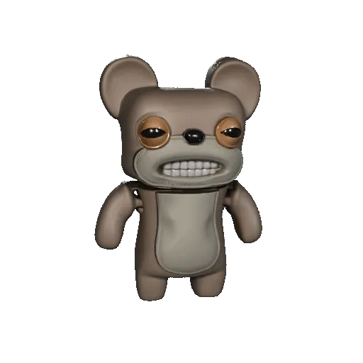 Teddy Bear Nightmare Fuggler Figure monstre laid - Modèle d'Impression ...