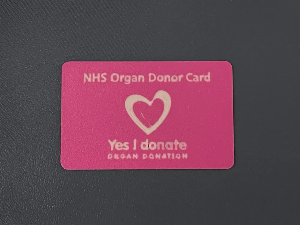 NHS Donor Card by MalcTheOracle - MakerWorld