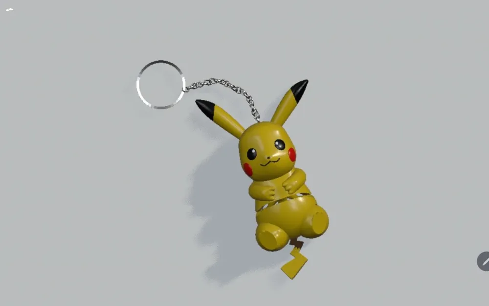 Pikachu Mini Flexi Adorable - Free 3D Print Model - MakerWorld