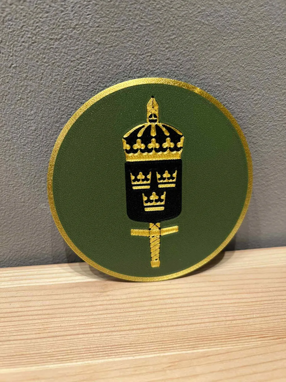 coasters Swedish armed forces by ReTech MakerWorld: Download Free 3D Models