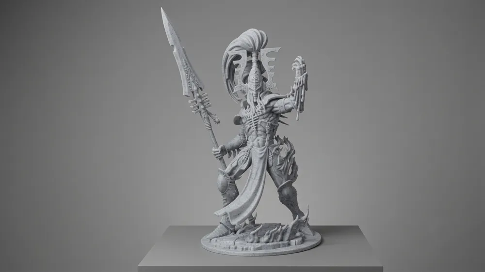1/2-Meter Avatar of Khaine - Monumental terrain - Free 3D Print Model ...