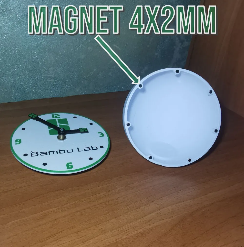 Bambu lab desk clock with hidden box by Upcrid MakerWorld: Download ...