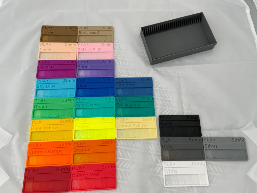Sunlu Filament Swatch - PLA+ (Multiple Colours) - Free 3D Print Model ...