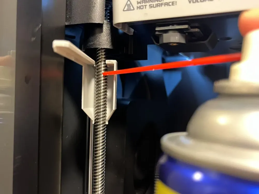 Z-axis P1/X1 lead screw cleaning WD-40 splash guard protective tool WD40 h2d Y-axis cleaning ...