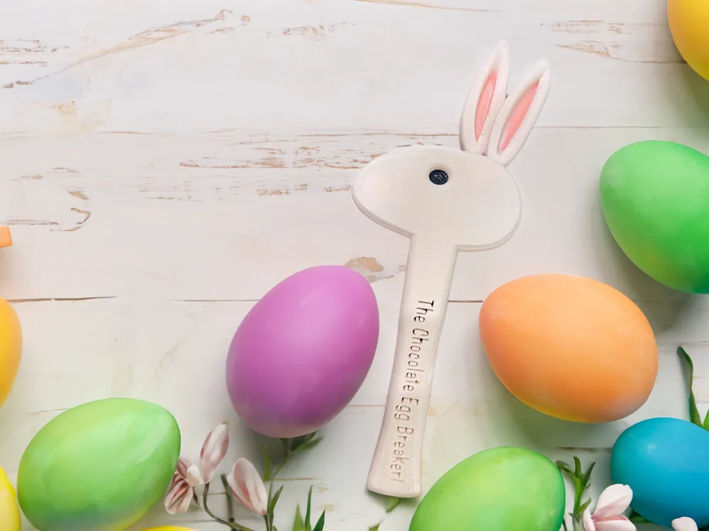 "The Chocolate Egg Breaker!" Rabbit Hammer by MM_3DP - MakerWorld
