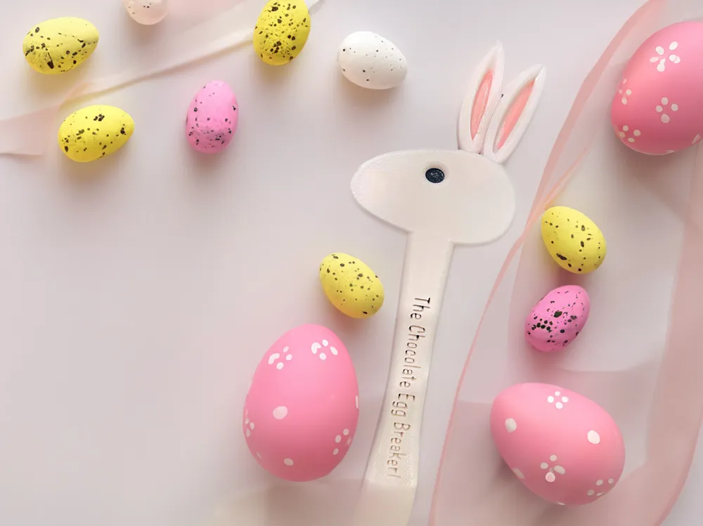"The Chocolate Egg Breaker!" Rabbit Hammer by MM_3DP - MakerWorld
