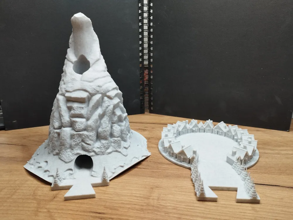 Mt. Crumpit & Whooville dice tower - Free 3D Print Model - MakerWorld