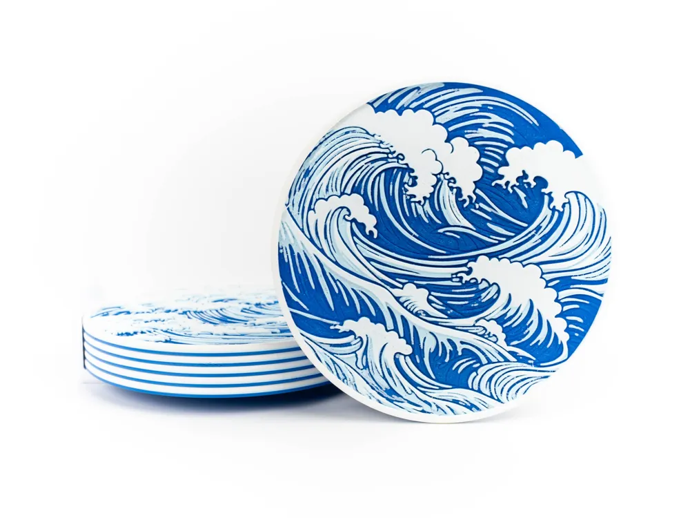 Wave Coasters by Bamingo Design MakerWorld: Download Free 3D Models