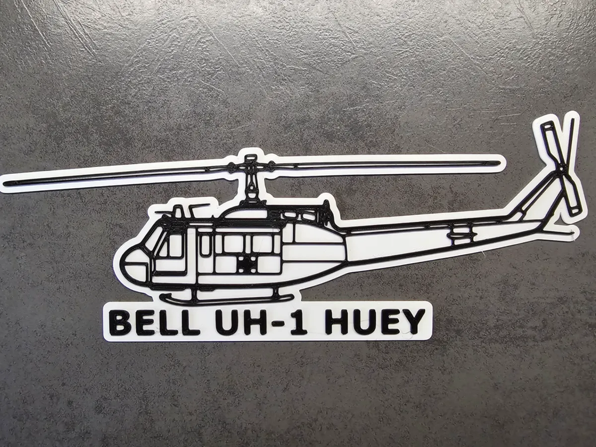 Bell UH-1 Huey - Free 3D Print Model - MakerWorld