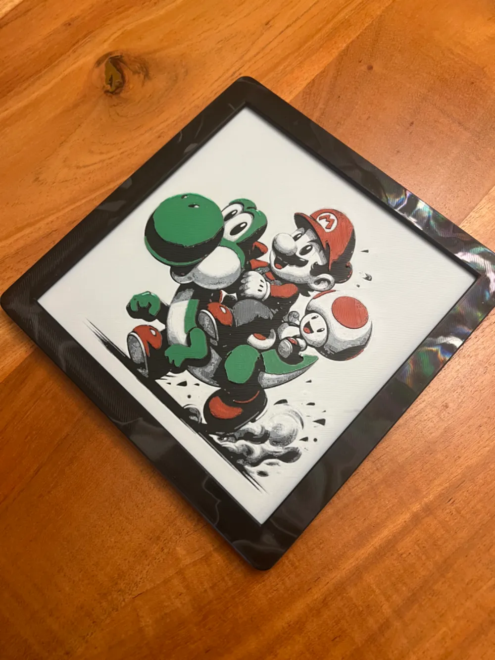 Mario and Toad Riding Yoshi - Free 3D Print Model - MakerWorld
