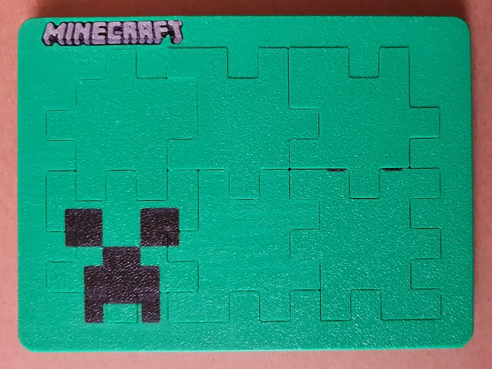 Minecraft Creeper head 3D puzzle by yamaha26 MakerWorld: Download Free ...