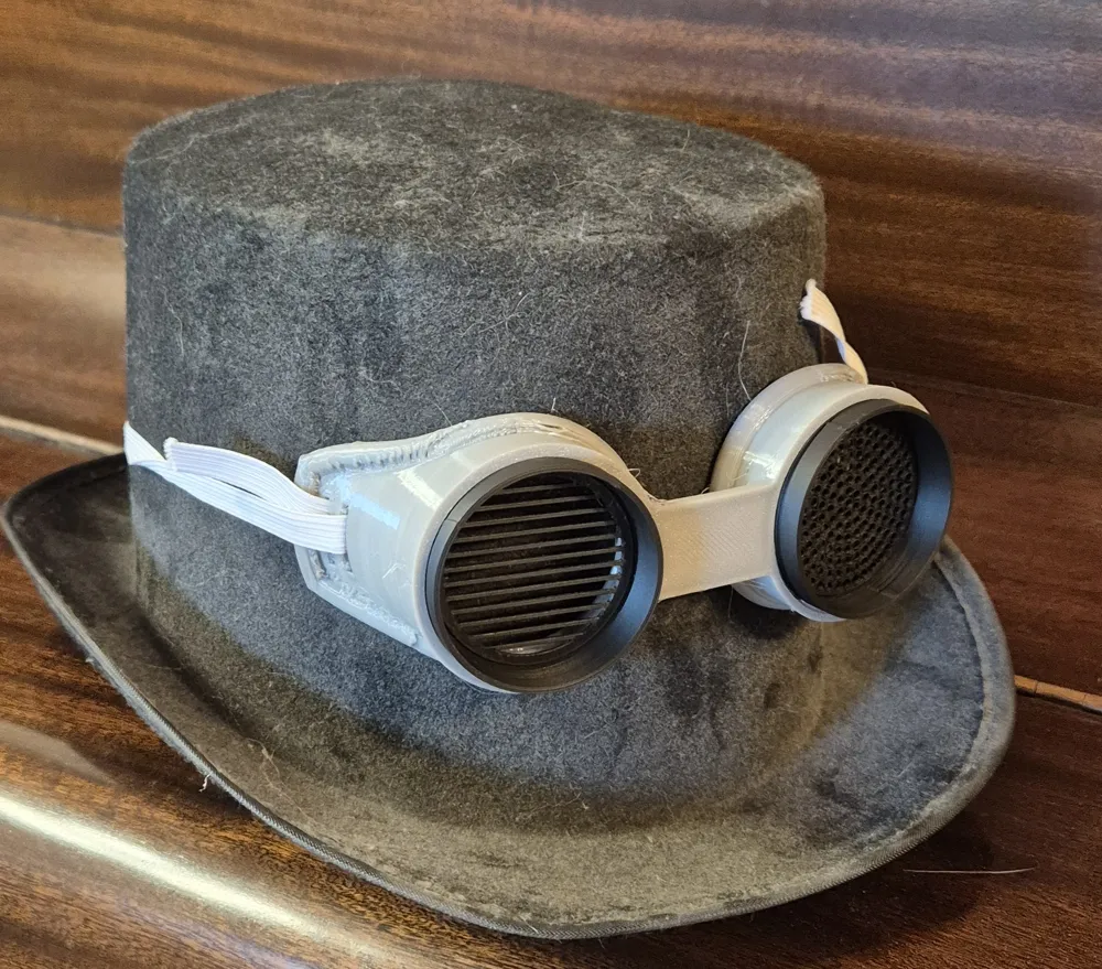 Steampunk goggles with replacable lens - Free 3D Print Model - MakerWorld