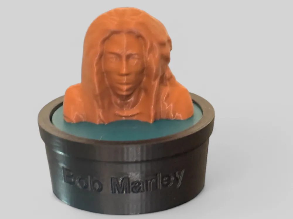 Bob Marley herb grinder - Free 3D Print Model - MakerWorld