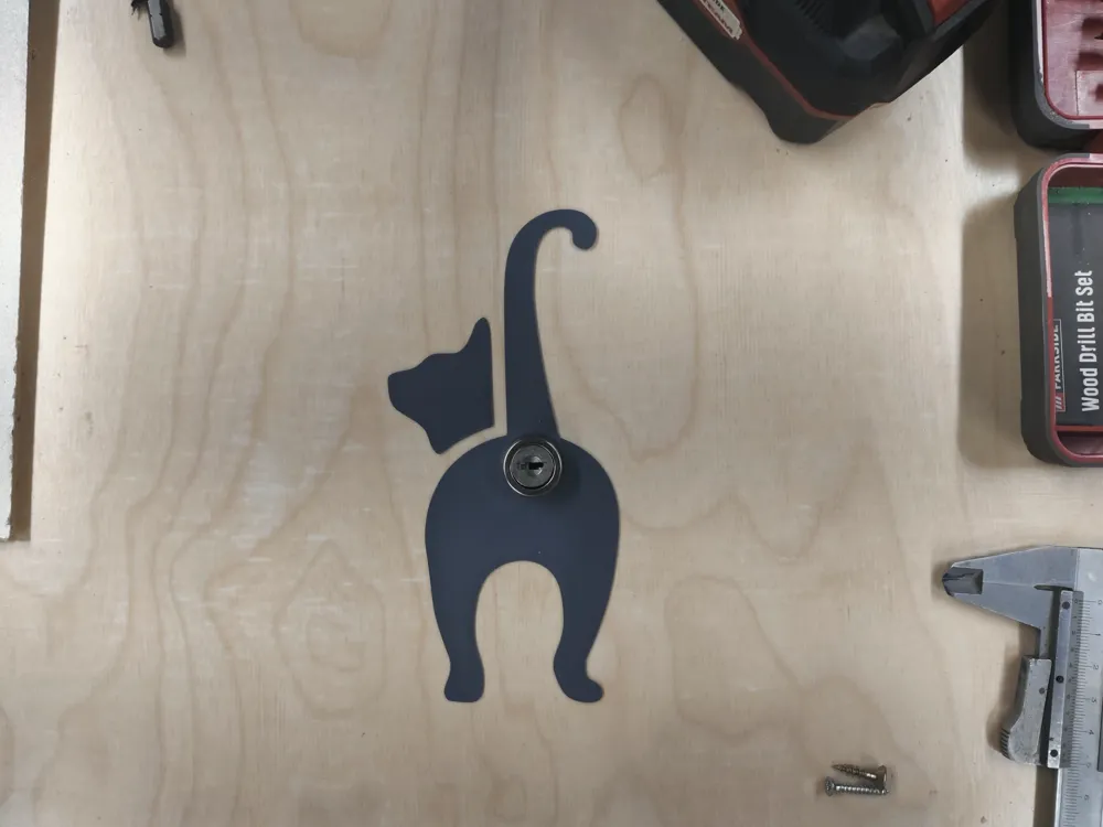 Cat Siluet for lock cabinet by Kolber - MakerWorld