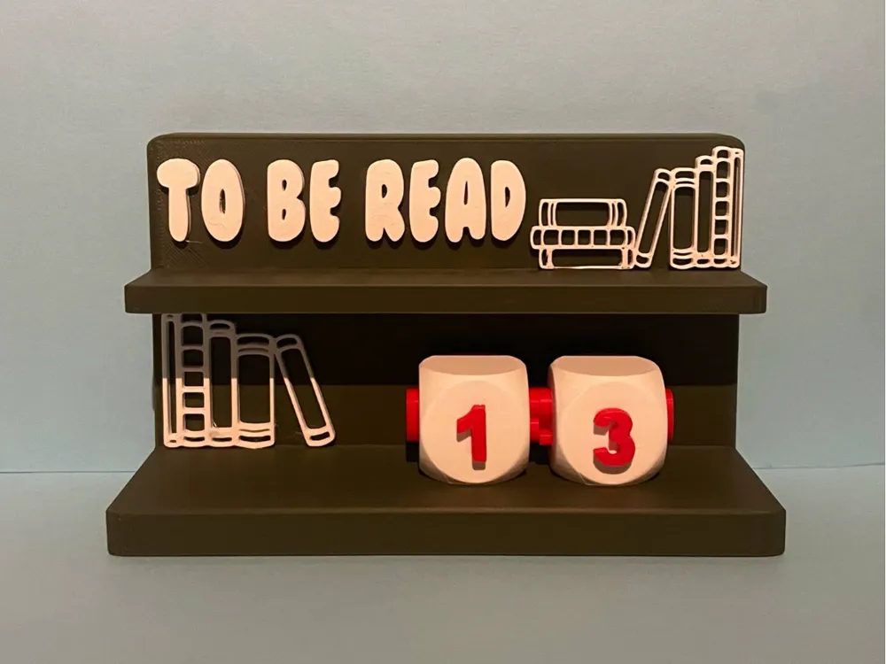 To Be Read Book Counter Set by Studio Blue Craft House MakerWorld ...