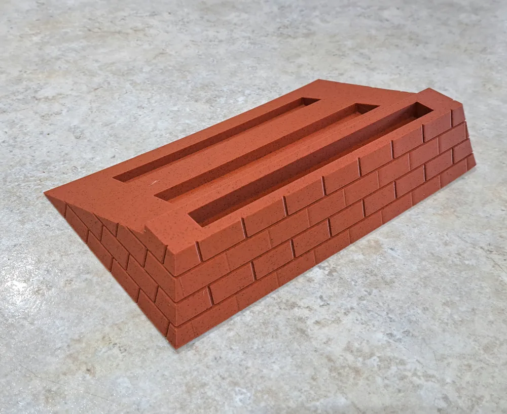 Fingerboard Ramp with Concrete Parking Block - Free 3D Print Model ...