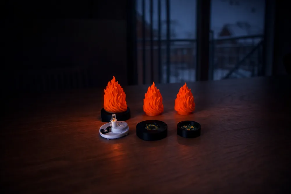 LED Fire Wall token - 3 variants - DND terrain - Free 3D Print Model ...