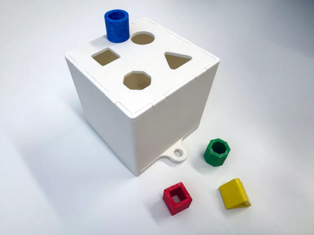 Shape Sorting Box with Changeable Shape Set by Tinkerer Designs ...