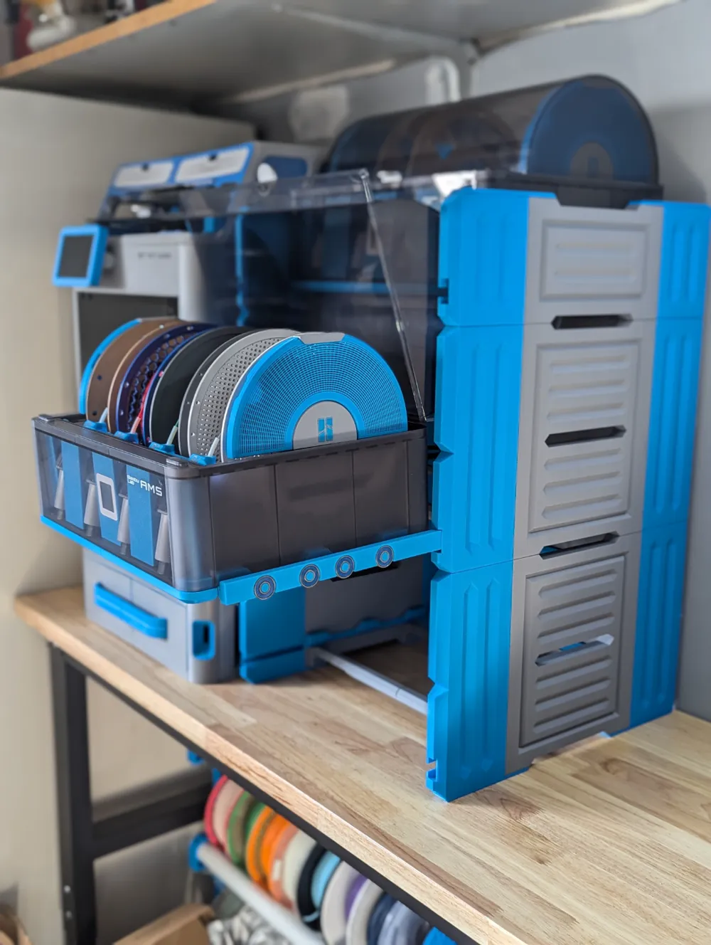 AMS Stacking System Roller Edition by RabidRabbit MakerWorld: Download ...