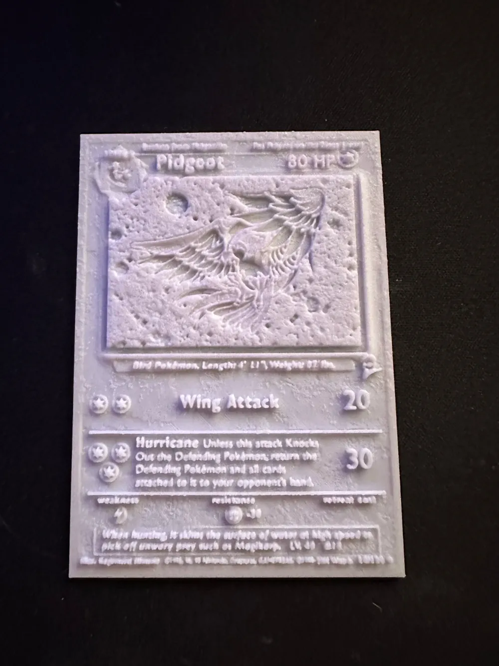 Pidgeot Pokemon Card Lithophane by thatguy08 - MakerWorld