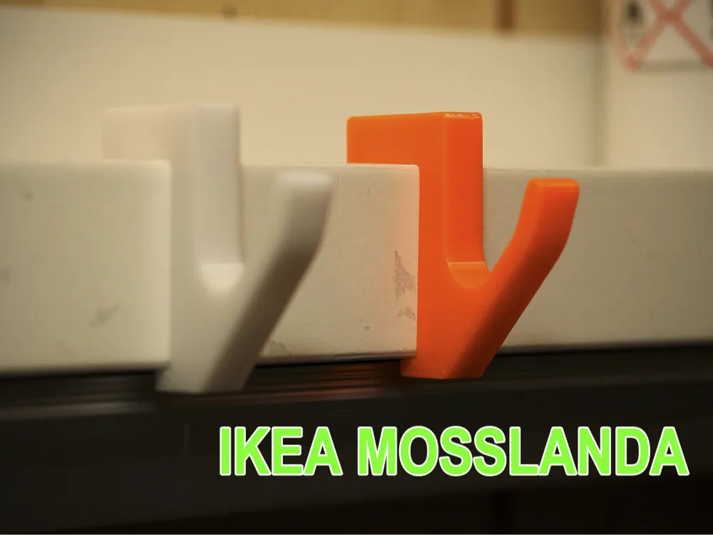 IKEA MOSSLANDA shelf - snap-in hook by PYXIS MakerWorld: Download Free ...