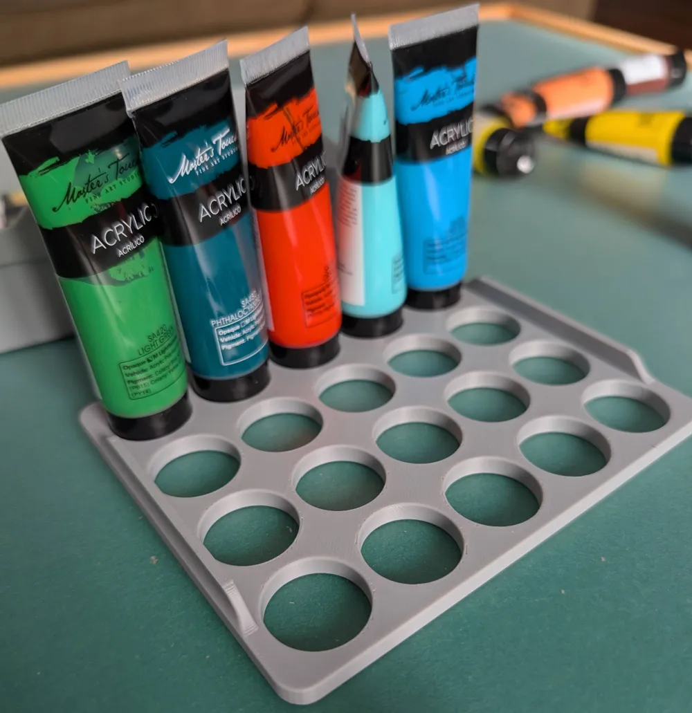 Paint Tube Holder + Stackable Storage Tub Set by RaisinCraft - MakerWorld