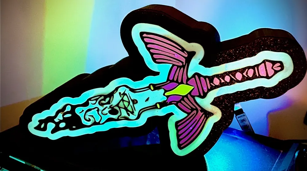 Decayed Master Sword Lightbox (TOTK) by Nightthorn - MakerWorld