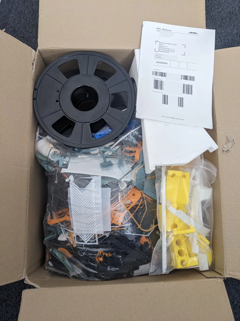 Purge Dinosaur Bin - Reusing Filament Packaging by terrafox - MakerWorld