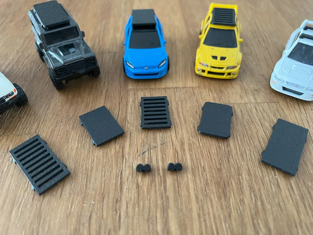 roof racks 1/64 hotwheels majorette matchbox siku - Free 3D Print Model ...