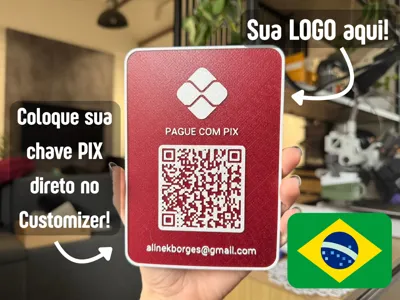 Gerador de QR Code PIX - Modelo gratuito para impressão 3D - MakerWorld