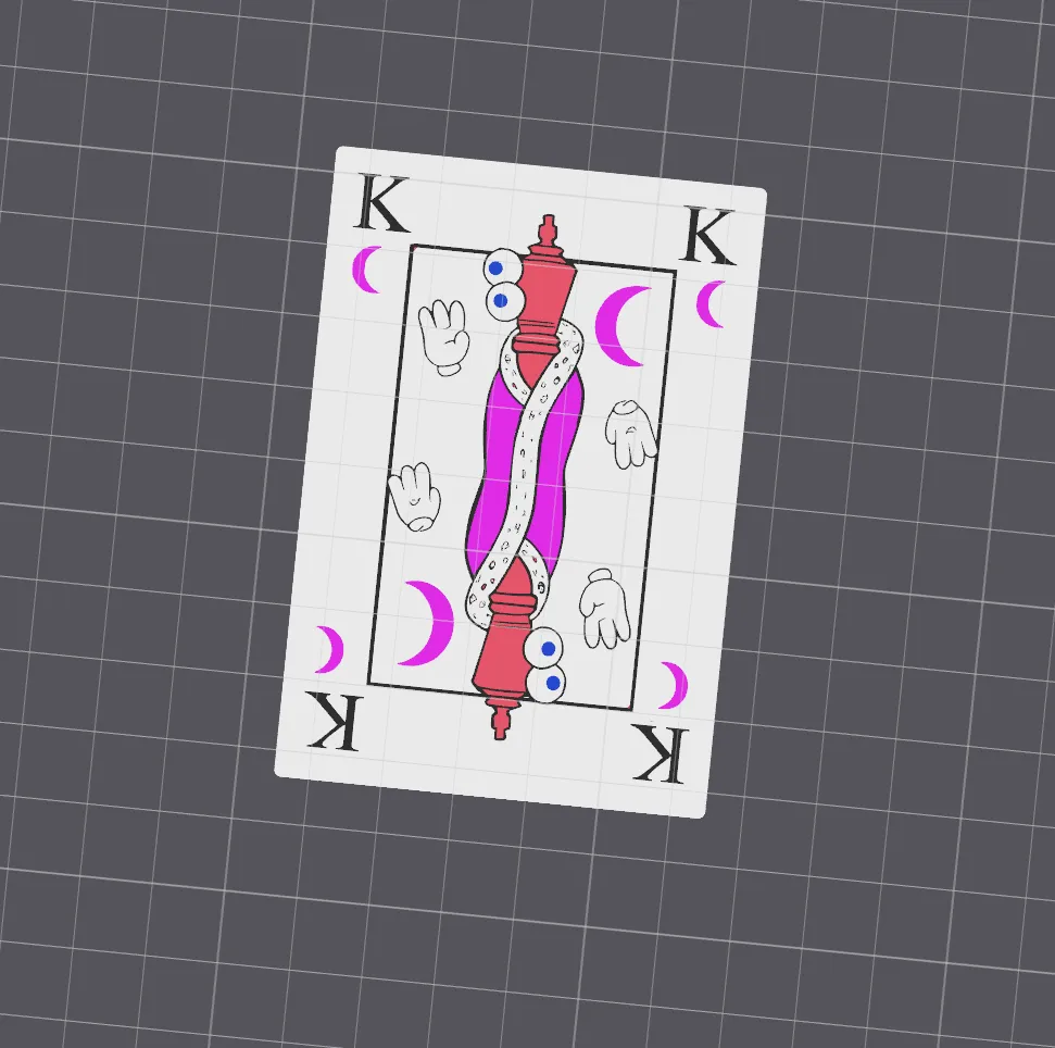 Kinger Playing Card The Amazing Digital Circus - Free 3D Print Model ...