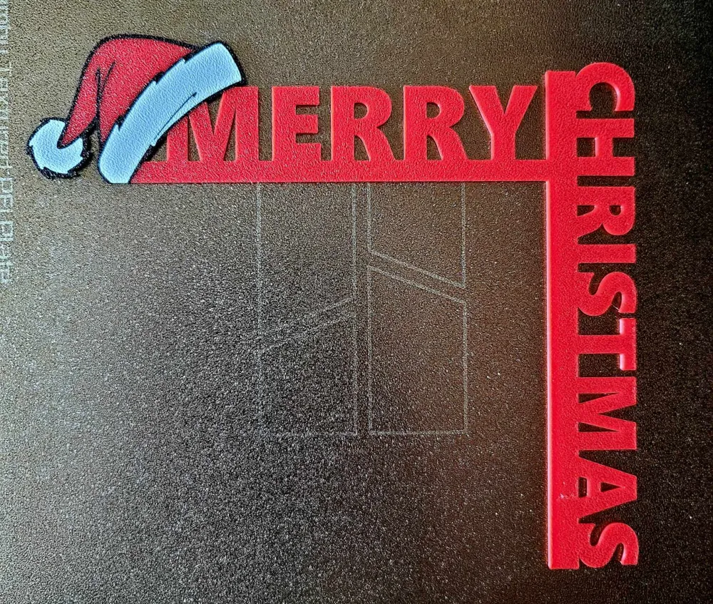 Merry Christmas Door Corner Decoration by Wizard7741 MakerWorld: Download Free 3D Models