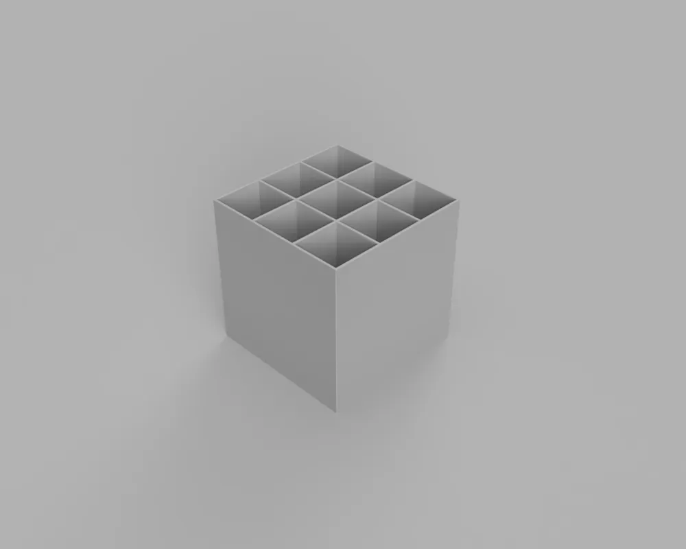 3x3 Upright Cable Storage Box Remixed by dtp023 - MakerWorld