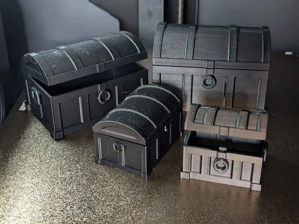 Parametric treasure chest by kjoe MakerWorld: Download Free 3D Models