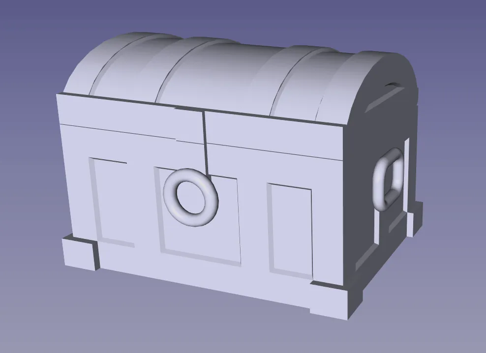 Parametric treasure chest - Free 3D Print Model - MakerWorld