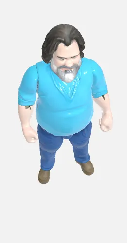 Jack Black Steve Figure - A Minecraft Movie by Bob The Cow MakerWorld ...