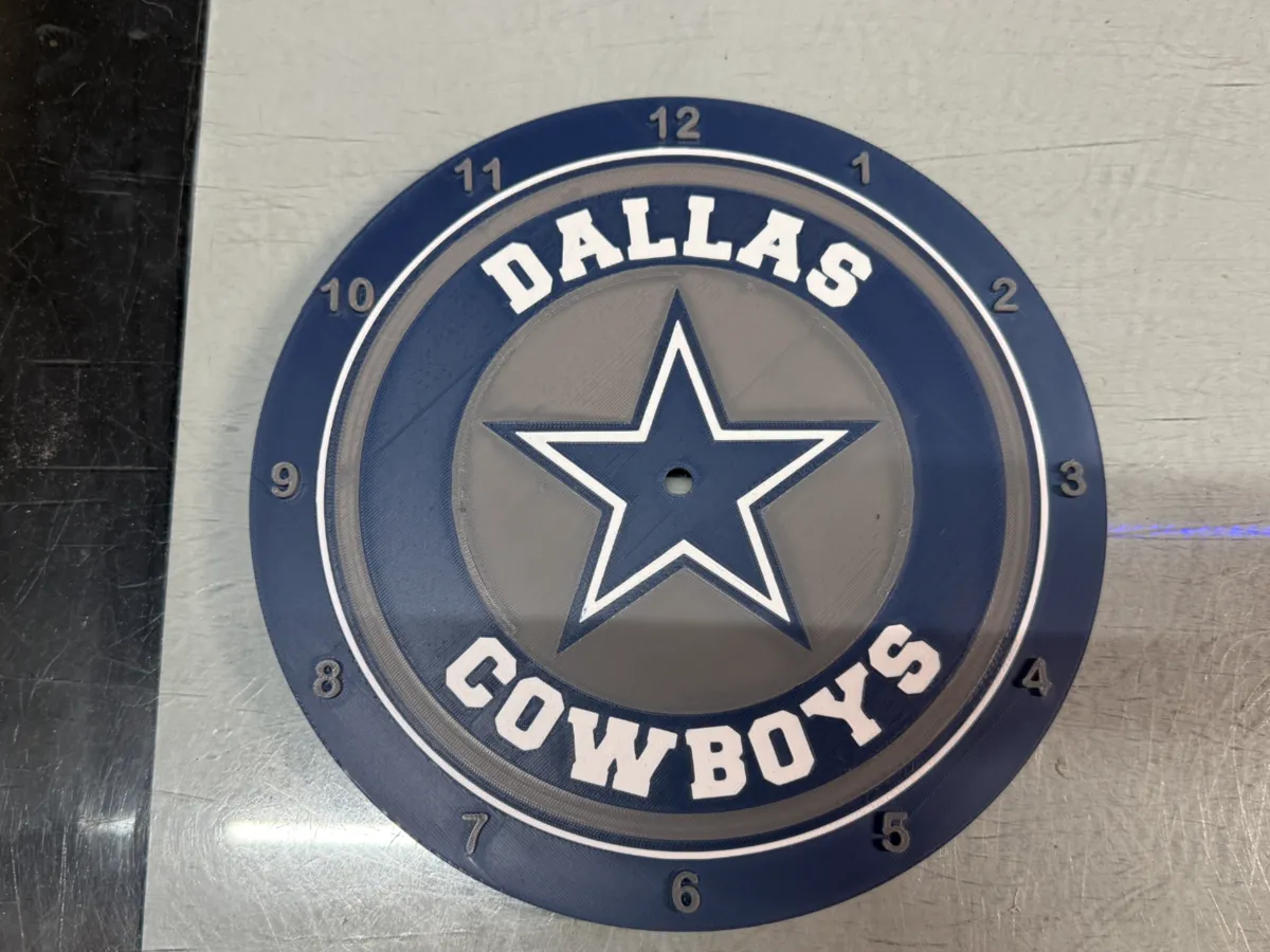 Dallas Cowboys Clock - Free 3D Print Model - MakerWorld